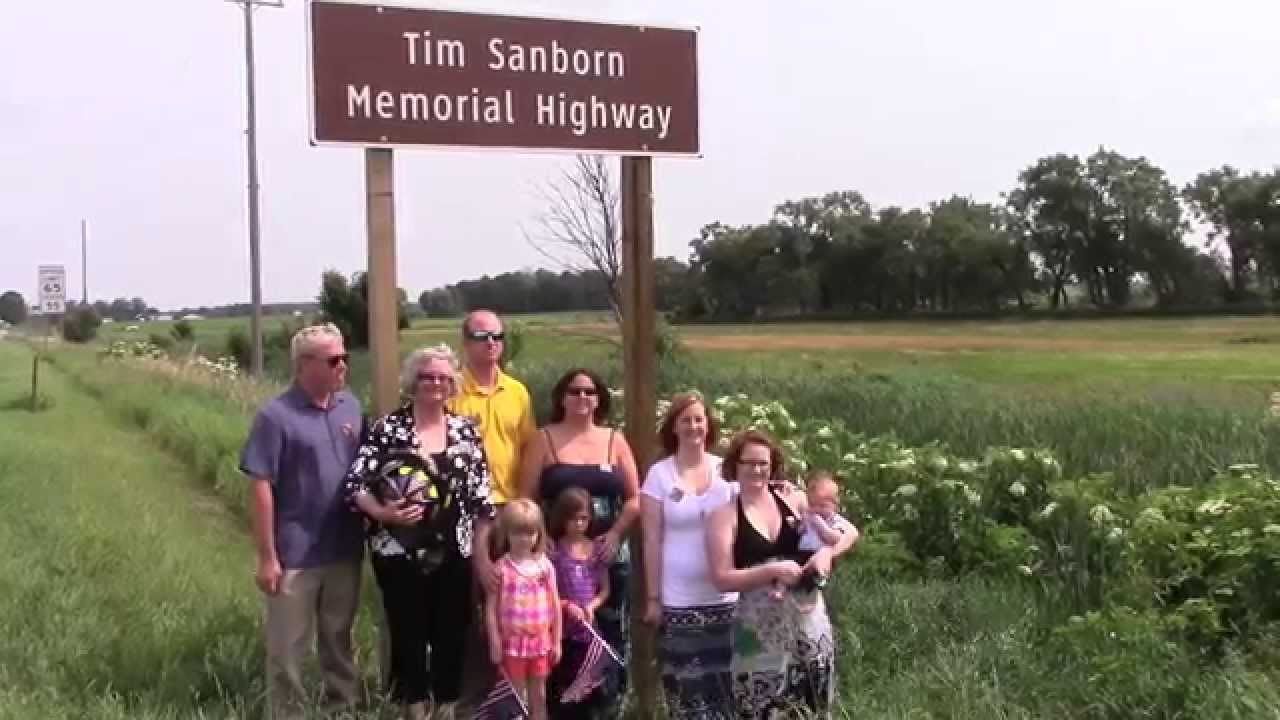 Rep. Tom Leonard and the Tim Sanborn Memorial Highway - YouTube