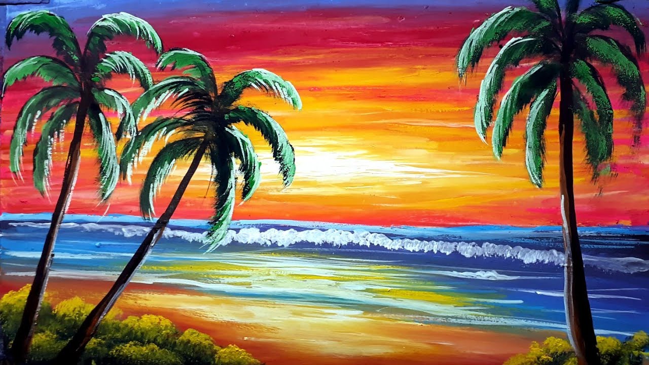 Coconut Tree Painting