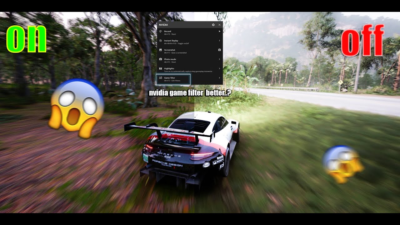 can NVIDIA GAME FILTER replace reshades..? | forza horizon 5 EXTREME ...