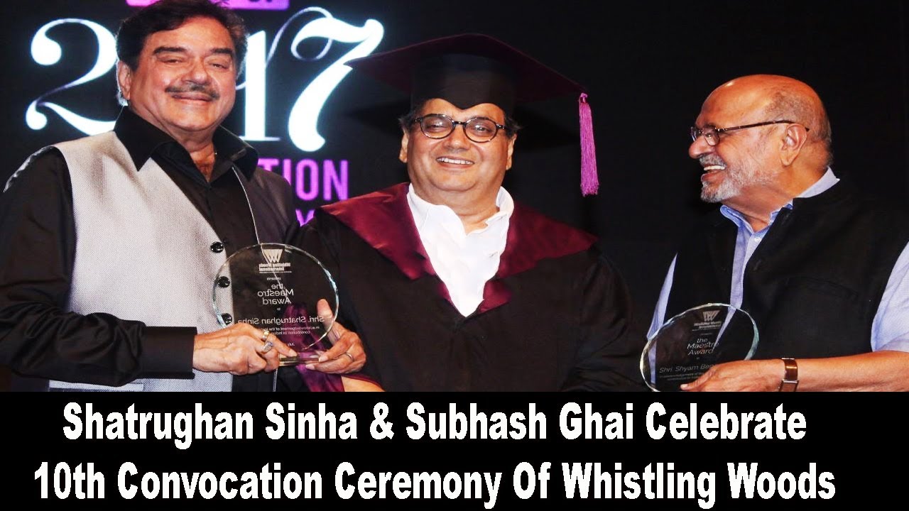 Shatrughan Sinha With Subhash Ghai At 10th Convocation Ceremony Of ...