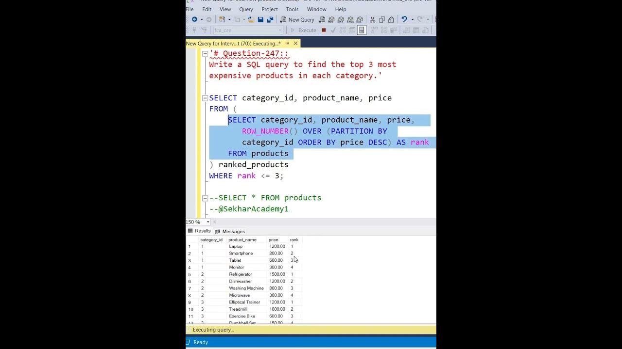 SQL Interview Question 247 || #shorts #ytshorts #youtubeshorts #sql #mysql #query ...