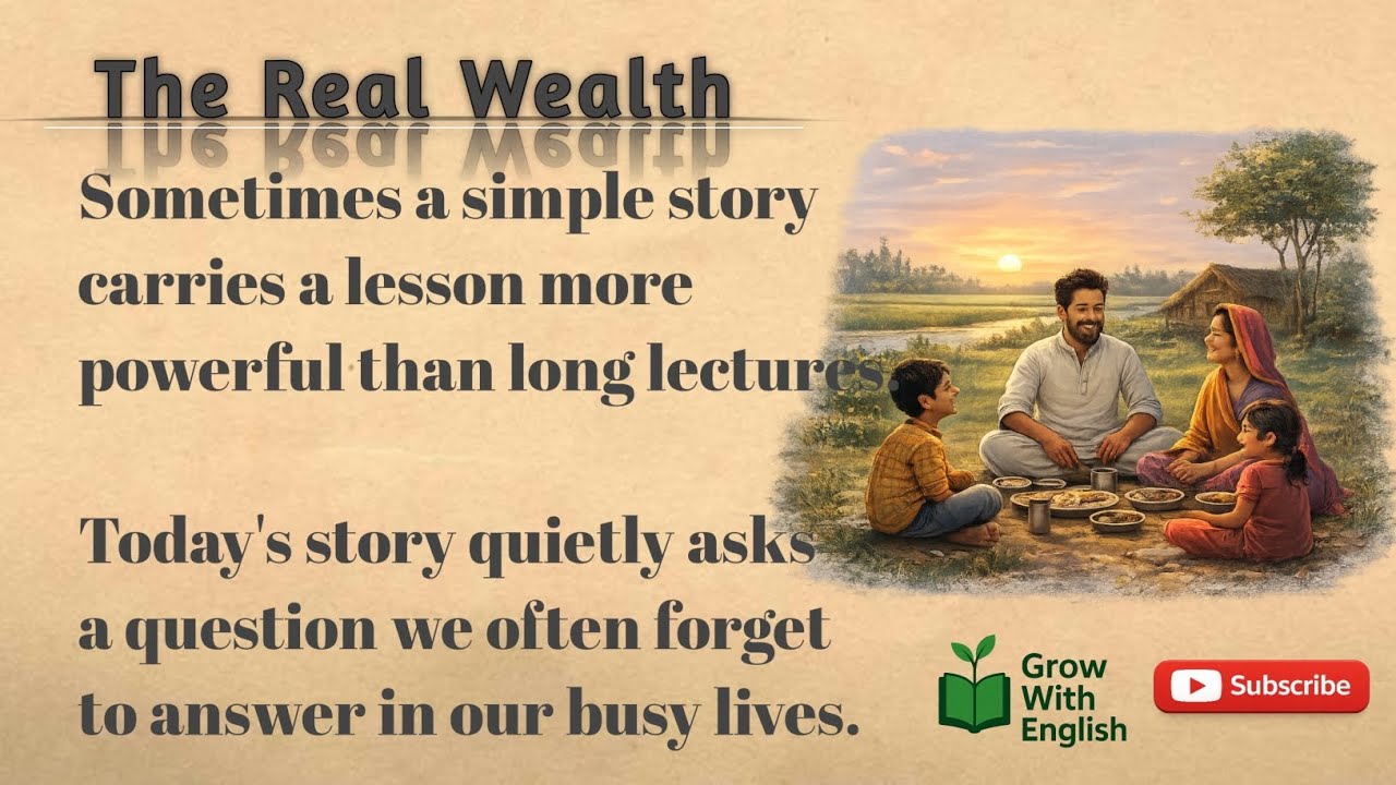 The real wealth || Learning English Through Story Part 1 || English ...