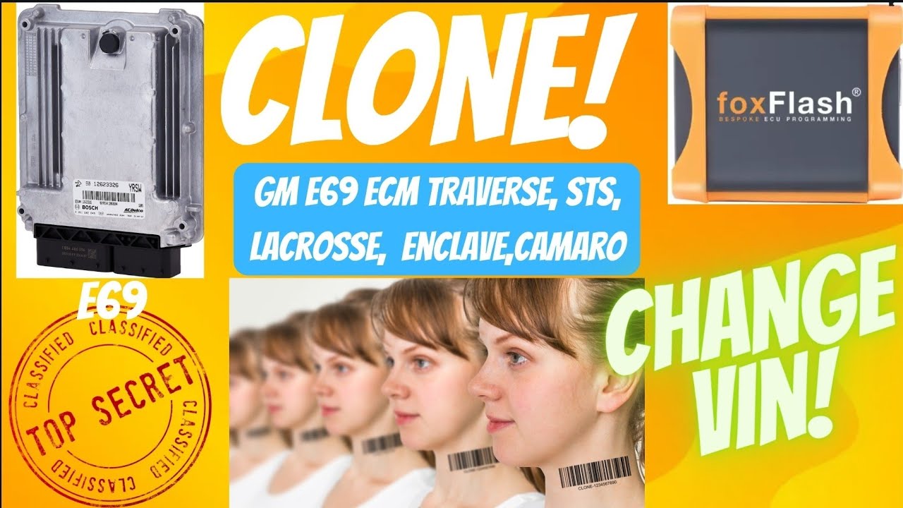 Clone GM ACDELCO E69 (MED9.6.1) ECM PCM eeprom, flash, Change vin ...