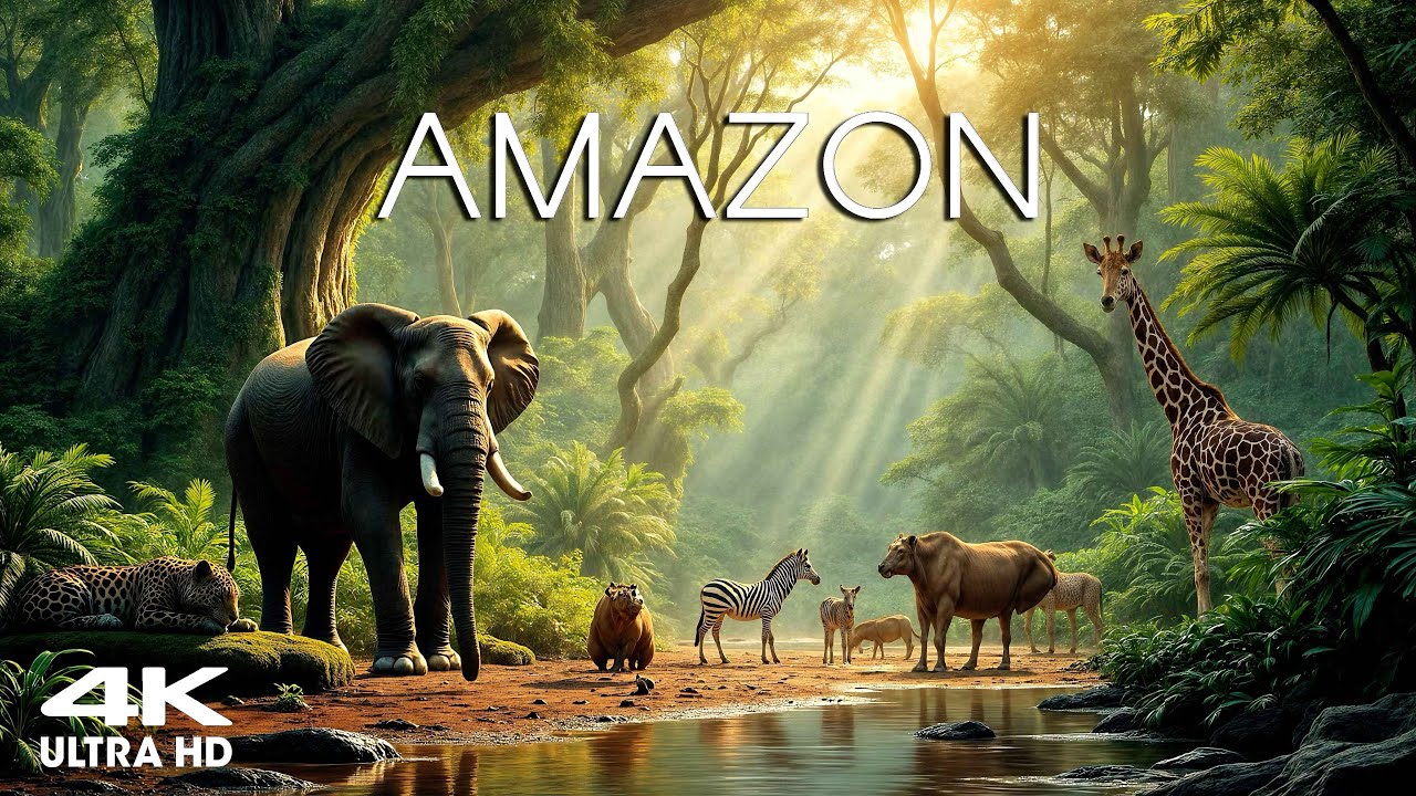 AMAZON 4K | Fly Over the Lush Rainforest, Mighty Rivers & Exotic ...