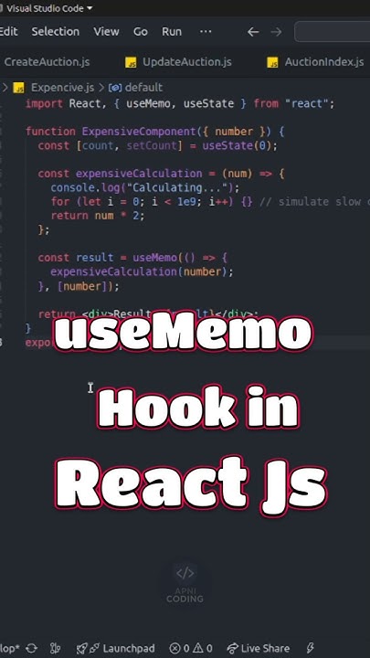 useMemo in React JS Explained in 60 Seconds | Boost React Performance #reactjs #javascript # ...