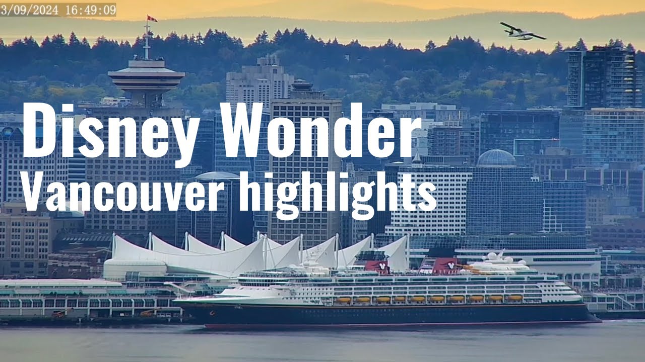 Disney Wonder's classic entrance and sailaway highlights: Alaska's ...