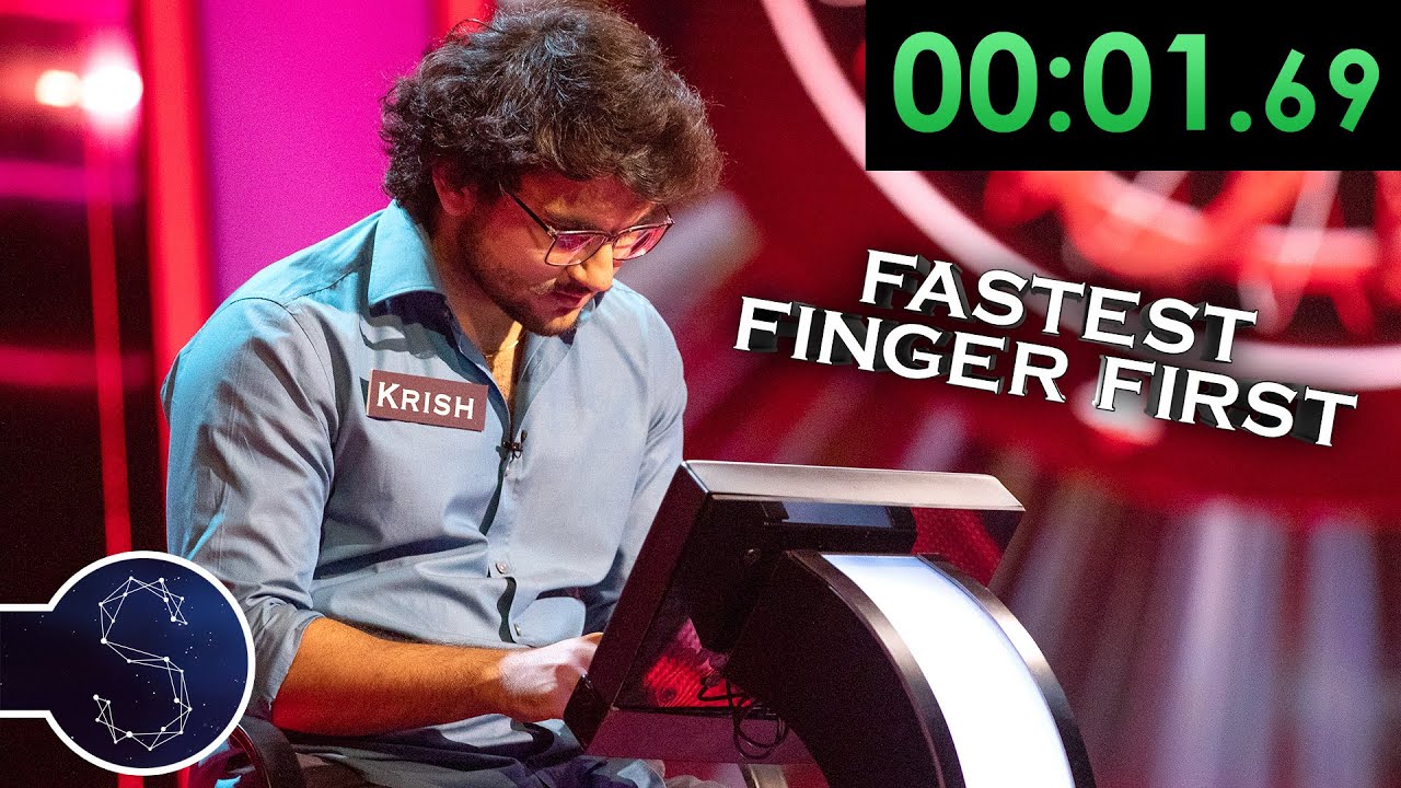 Krish Hook's Blisteringly Fast Round | Fastest Finger First - YouTube