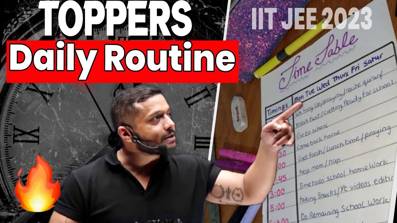 Toppers Time Table |Perfect Time Management | Physicswallah|Rajwant Sir ...