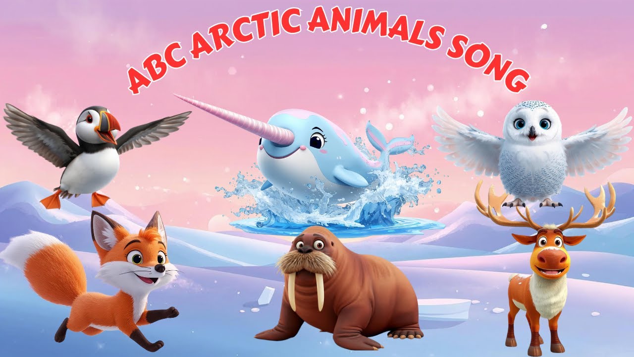 ABC Arctic Animals | Fun Alphabet Song for Kids | Colourful Learning ...