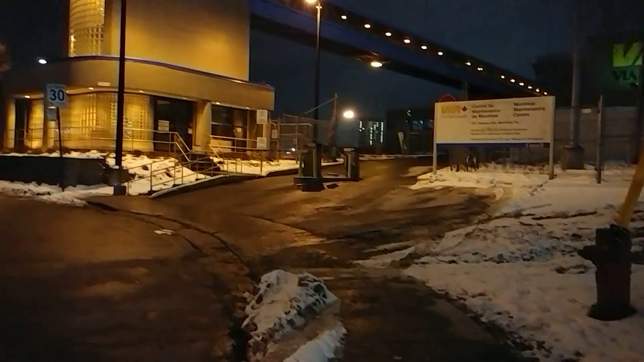 VIA Rail maintenance center in Montreal - YouTube