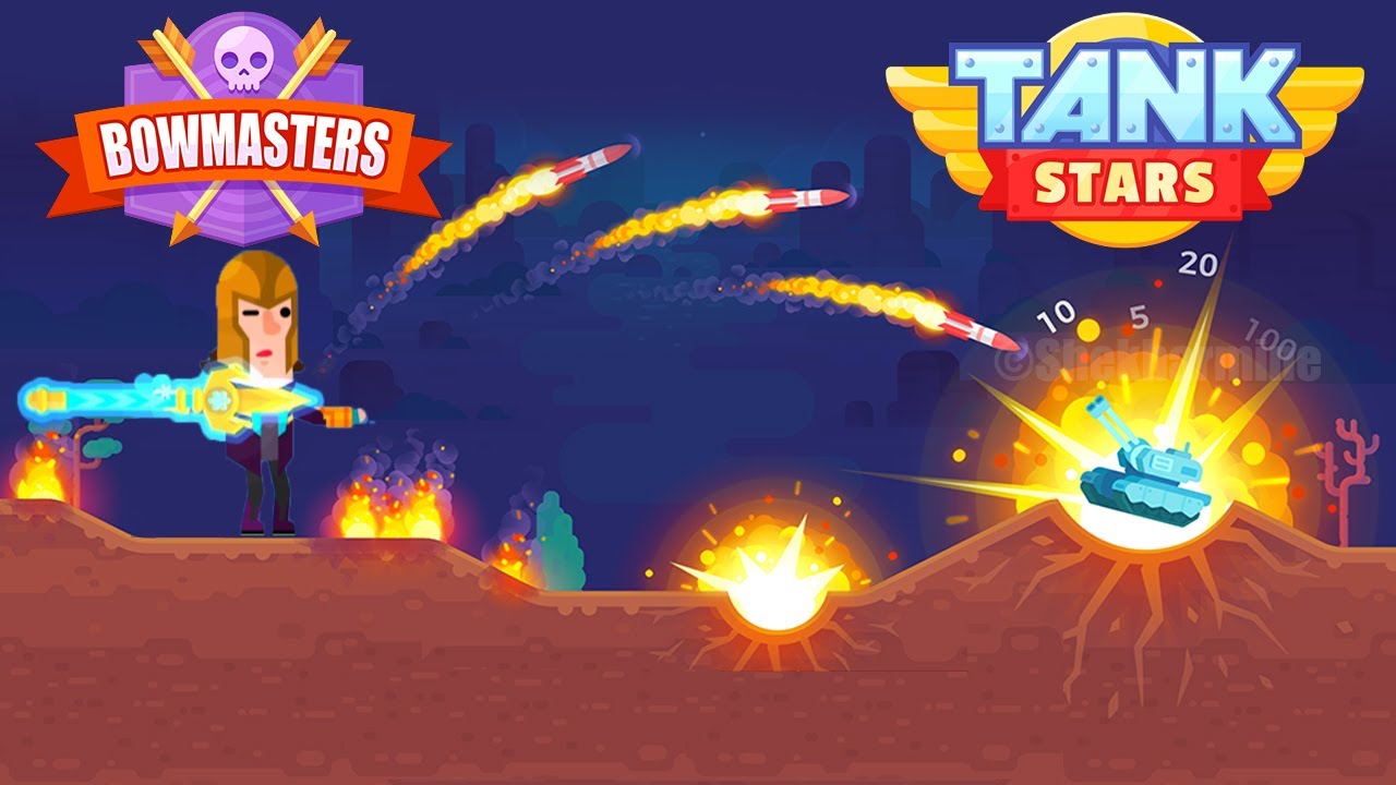 Bowmasters vs Tank Stars Gameplay - YouTube