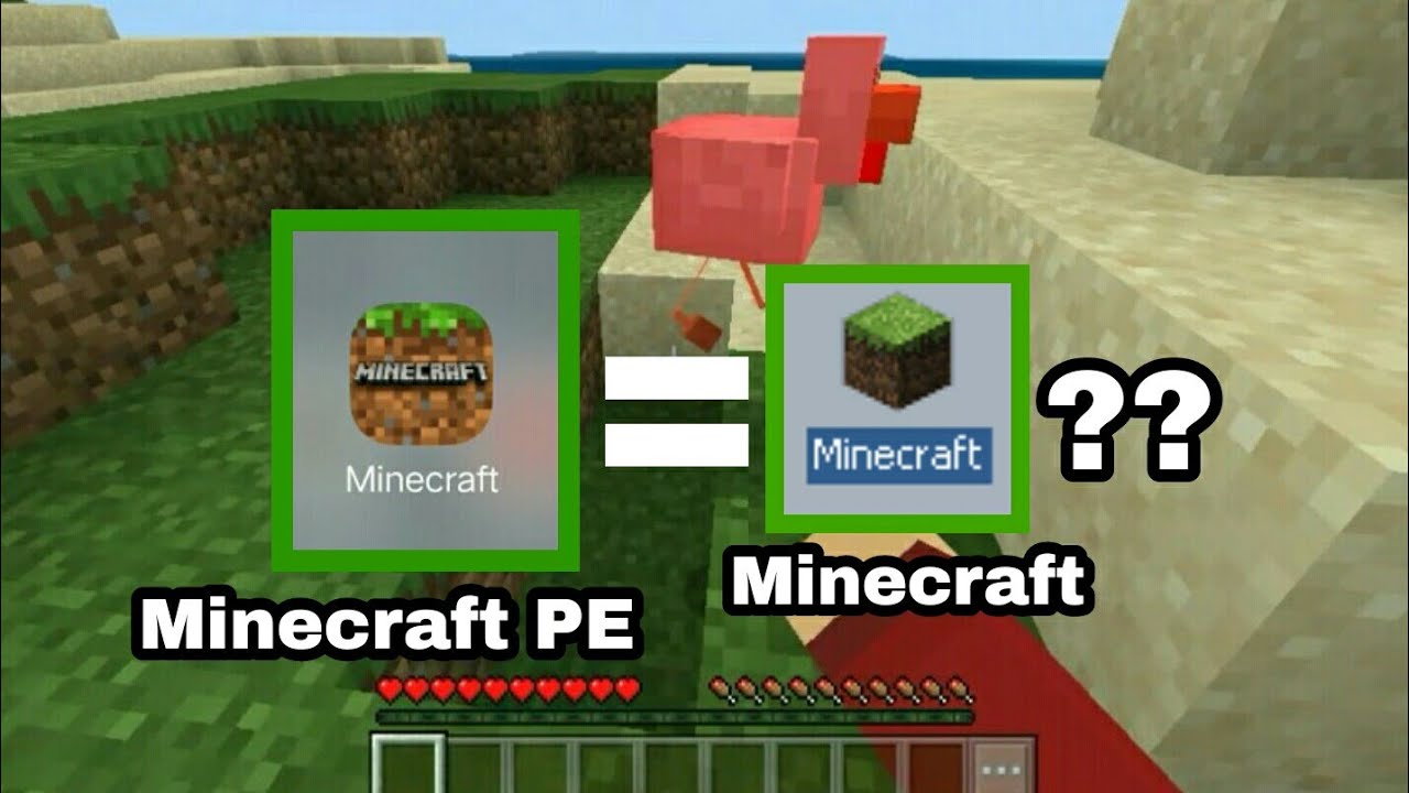 Minecraft PE, but its Minecraft - YouTube
