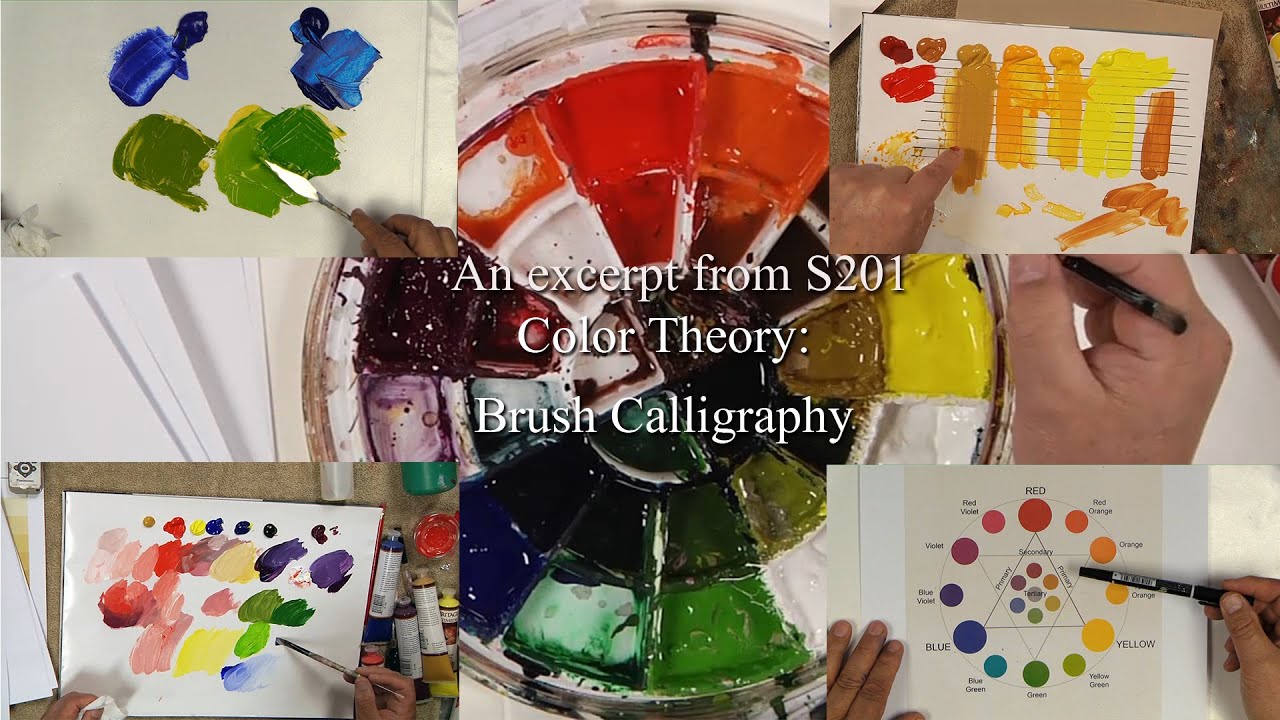 Color Theory Class Excerpt: Brush Calligraphy - YouTube