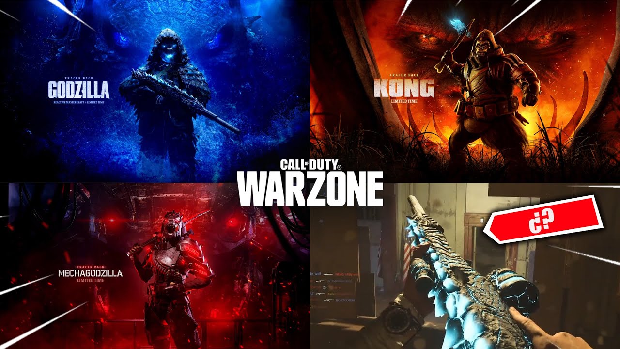 LOTES (SKIN) de GODZILLA VS KONG & MECHAGODZILLA en WARZONE *FILTRADO ...