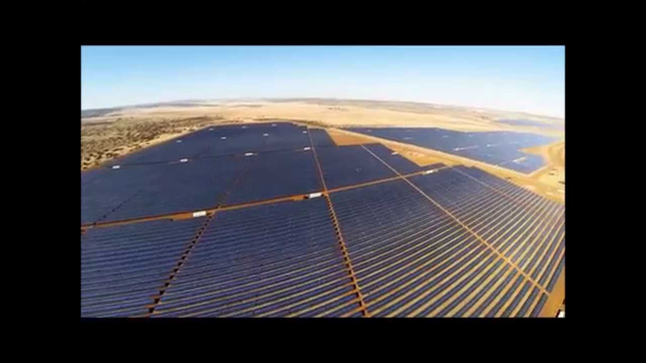 B-Roll Footage of SolarReserve's Jasper PV Project located in Kimberley ...