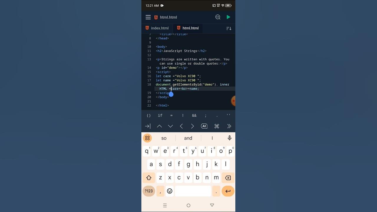 Javascript Datatype Stringsjavascript Datatypesstrings Let Script