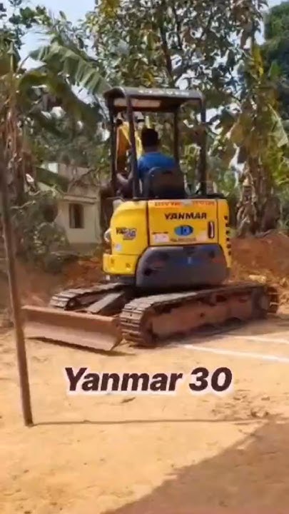 Yanmar Mini Excavator #excavator #machine #yanmar #construction - YouTube