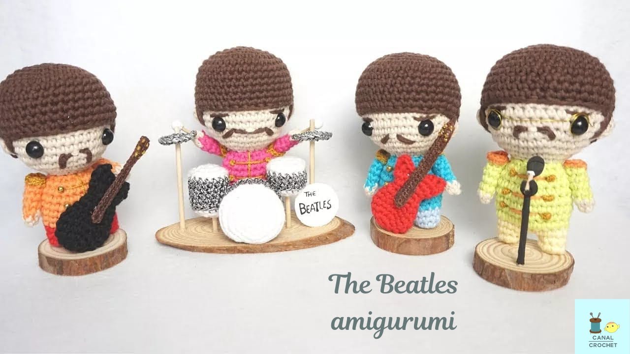 The Beatles amigurumi tutorial - YouTube
