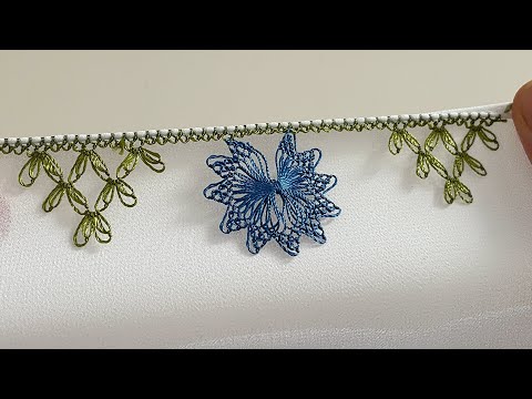 Çatal 🍴 oyasının eklenmesi iğne oyası modeli / iğne oyası modelleri