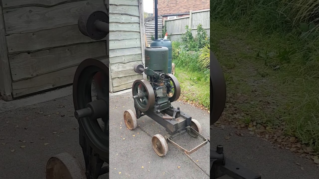Lister Junior B type stationary engine - YouTube