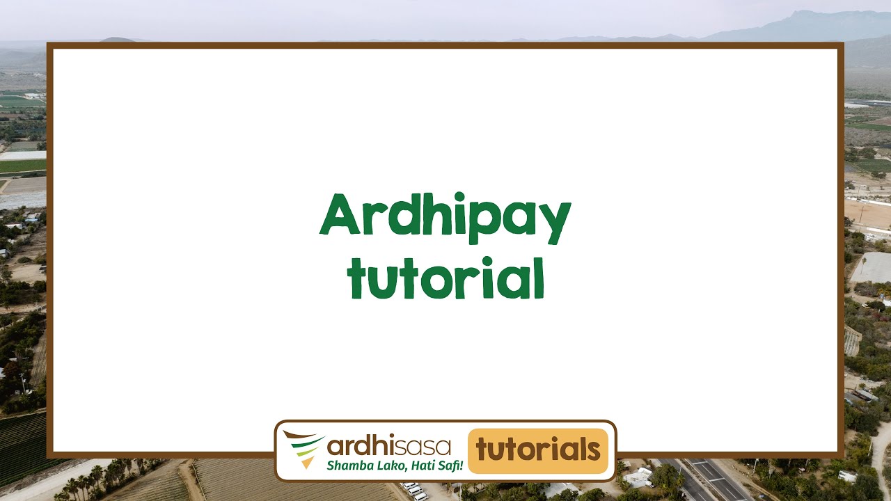Ardhisasa | Ardhipay tutorial - YouTube