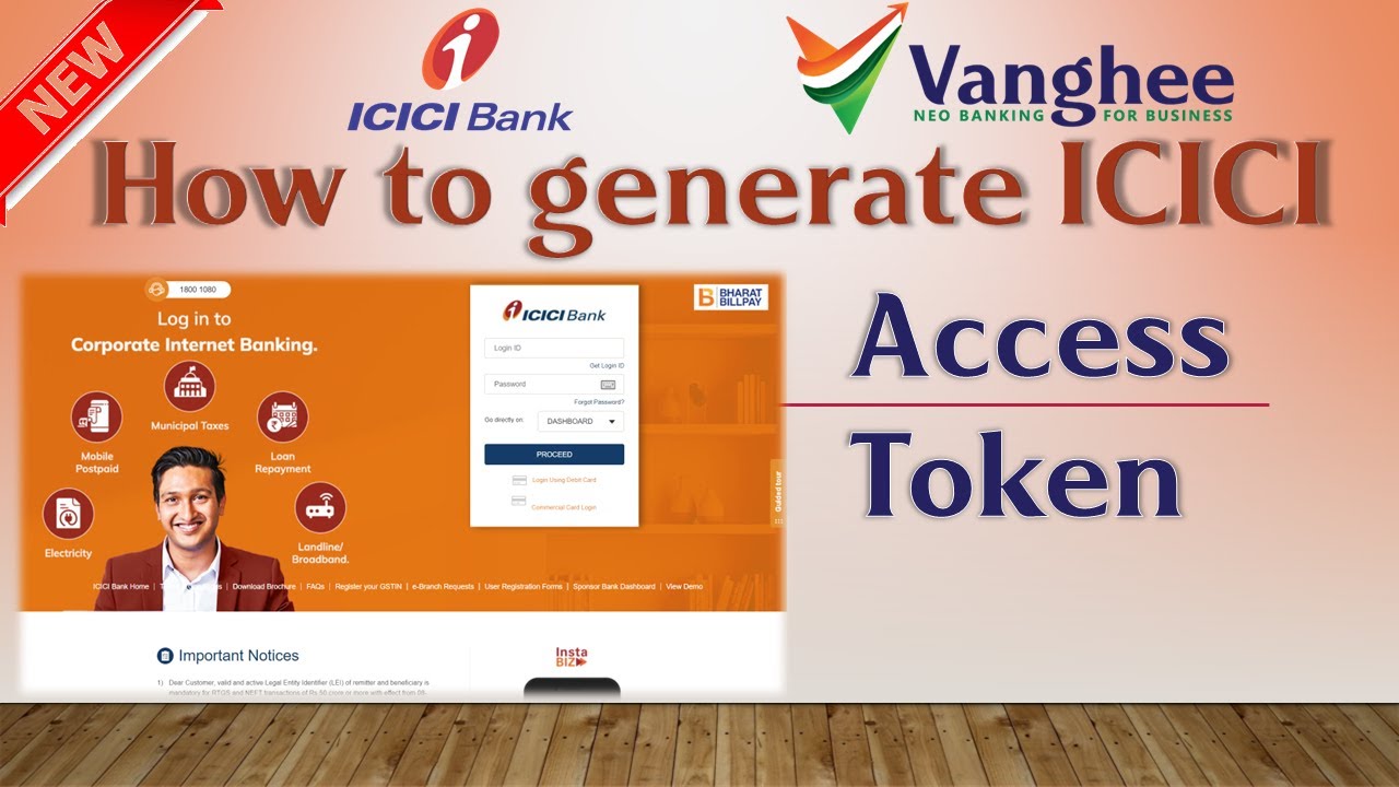Vanghee - ICICI Token Generation (New updated), How to generate ICICI ...