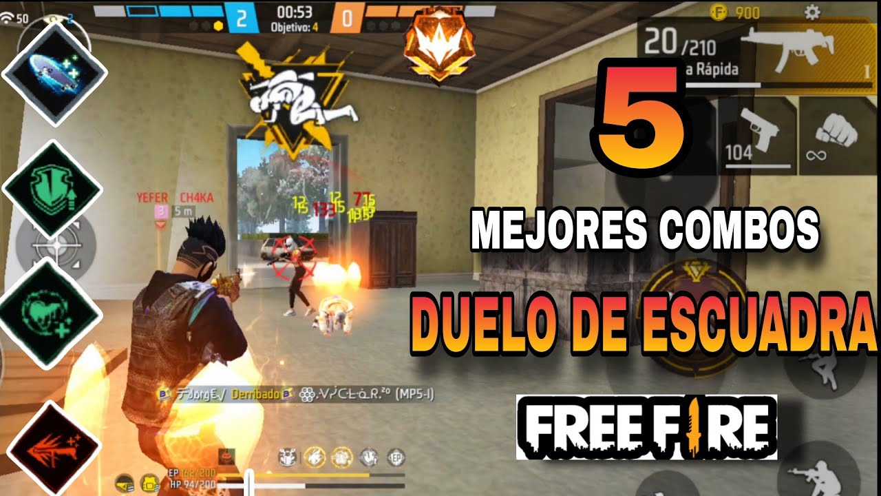 5 MEJORES COMBOS DE HABILIDADES PARA DUELO DE ESCUADRA EN FREE FIRE - YouTube