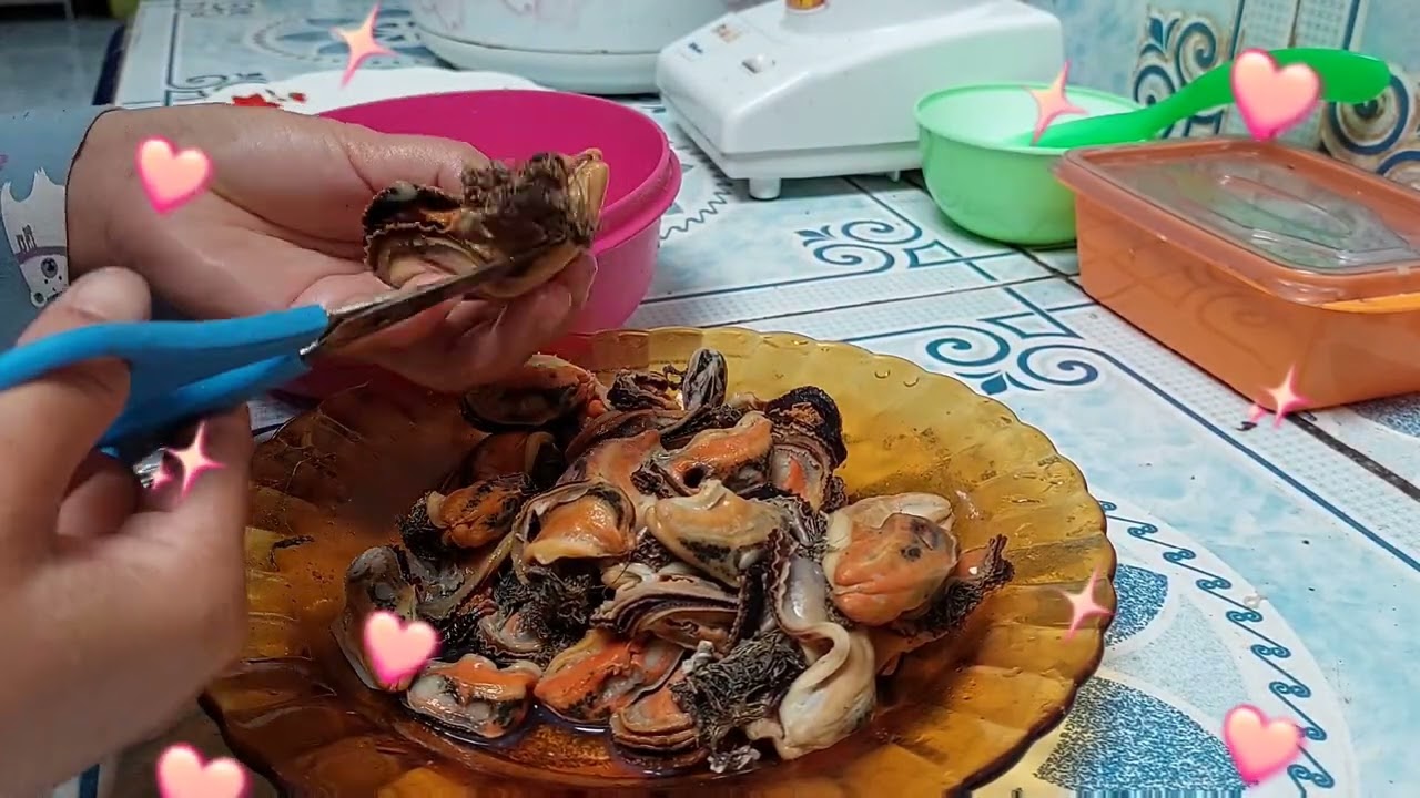 LET'S EAT GREEN SHELLS, SEA FOOD, THE WORLD'S BEST CULINARY#tarakan# ...