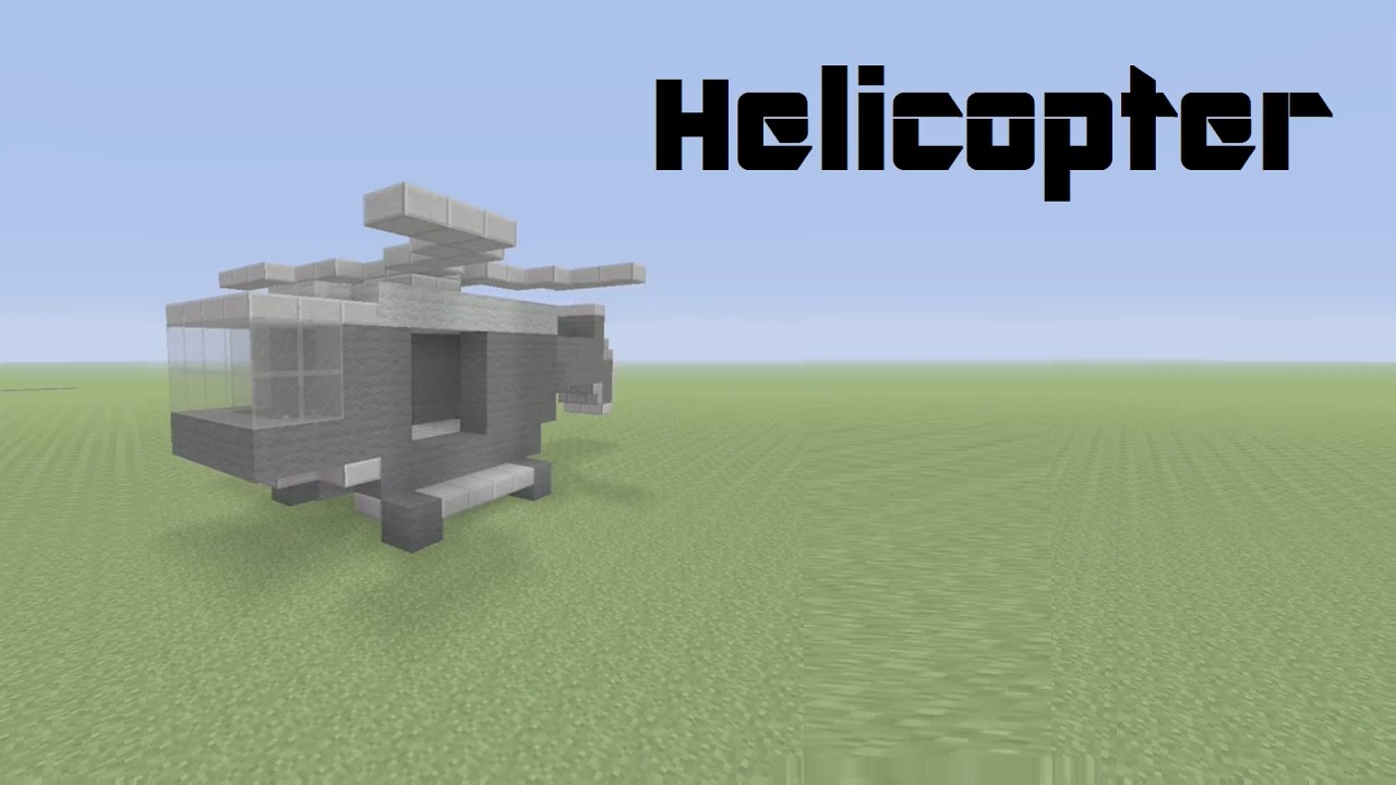 Minecraft | How to Build a Helicopter - YouTube