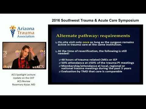 ACS Spotlight Lecture: Update on ACS COT Review - Presented at STACS ...