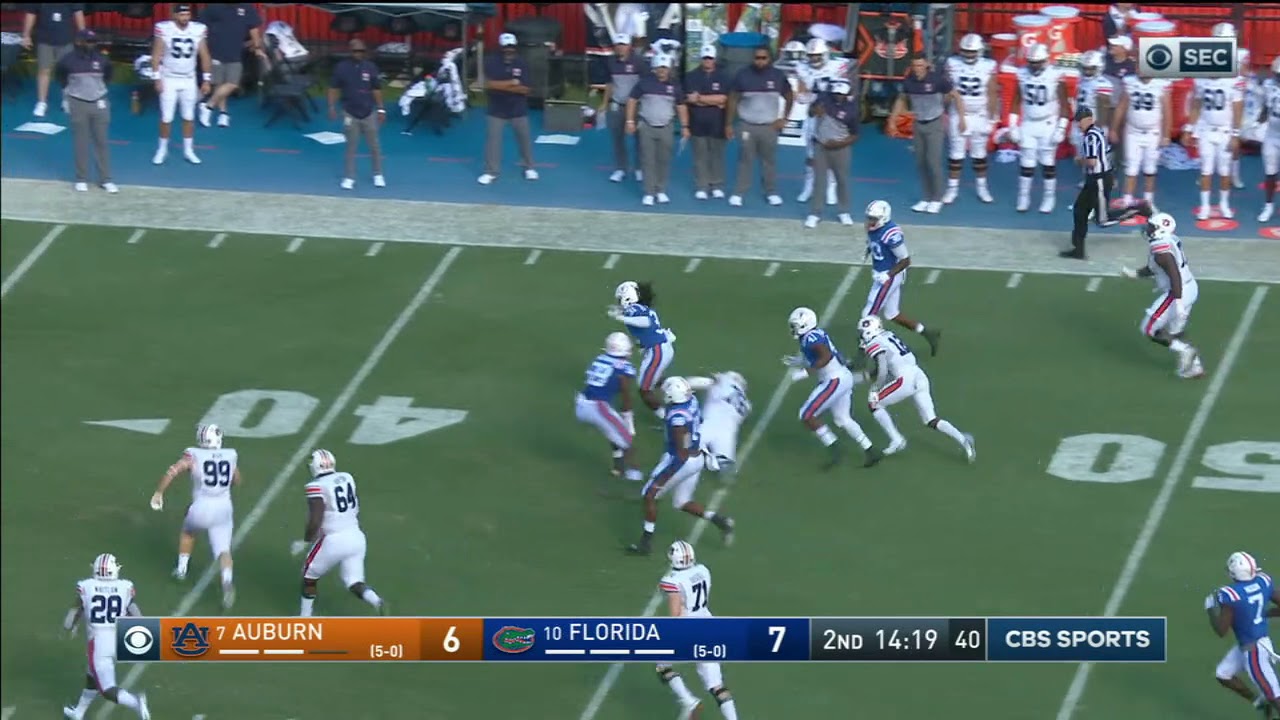Florida Player Grabs Incredible One Handed Pick//College Football ...