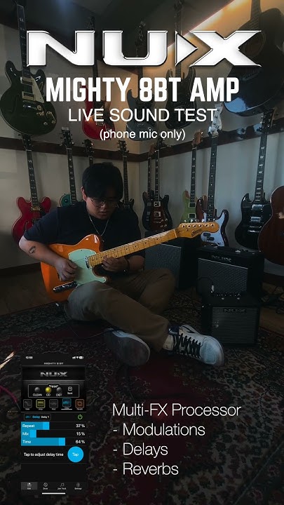 Soundcheck Nux Mighty 8bt Amp Shorts Guitar Guitaramp Youtube