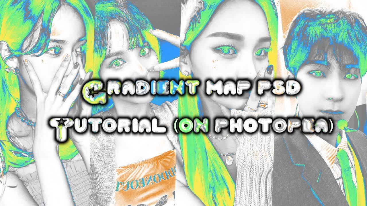 ʚɞ ⌯ how to make gradient map psd on photopea - YouTube