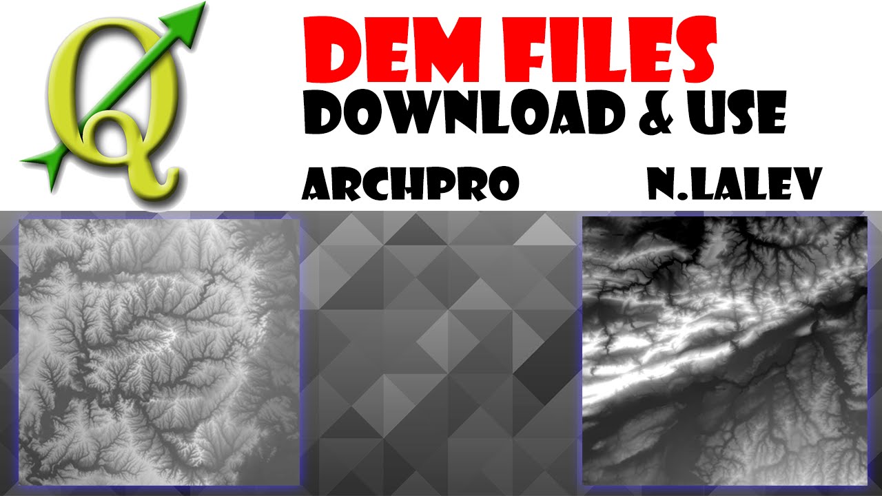 DEM (elevation files) - Download and Clipping - YouTube