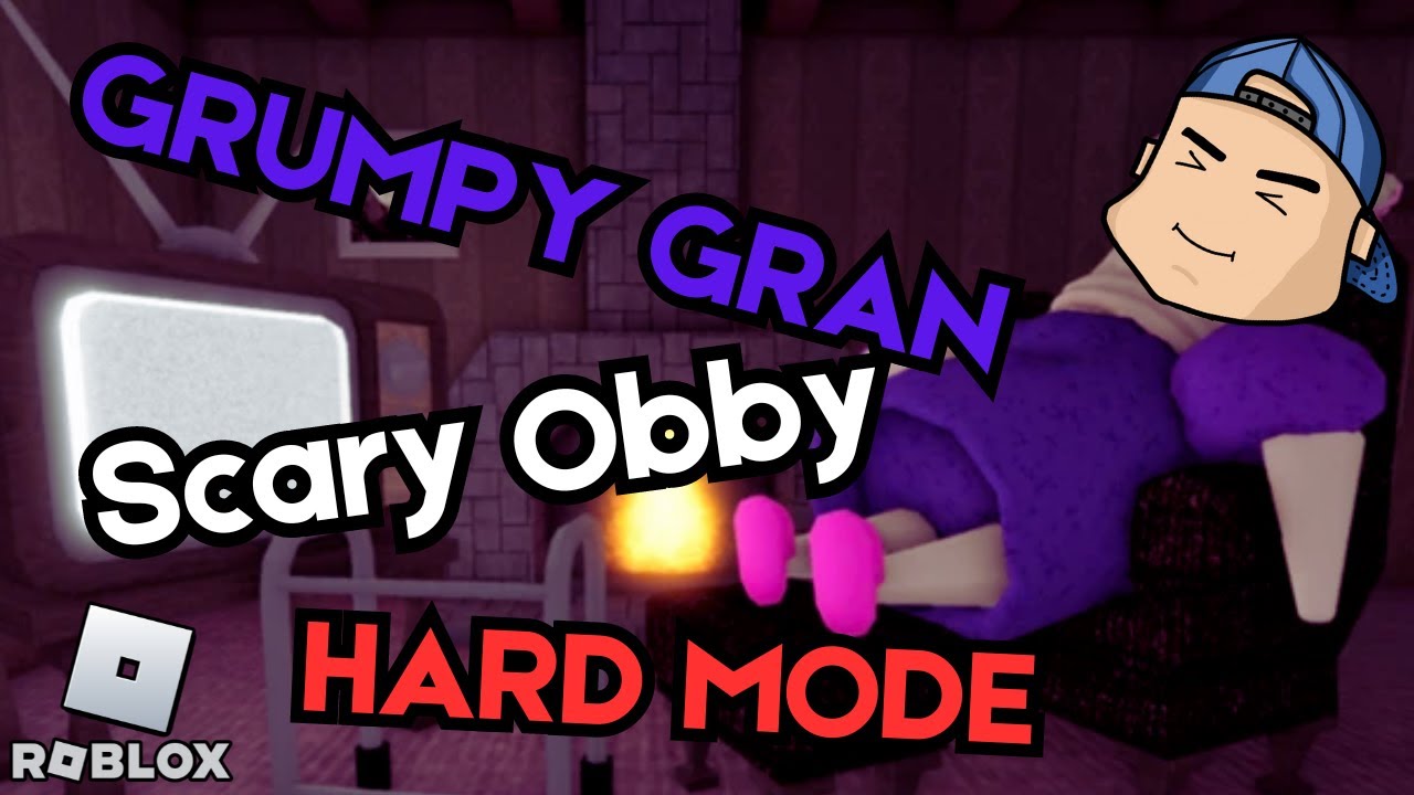 Grumpy Gran Scary Roblox Obby HARD MODE - YouTube