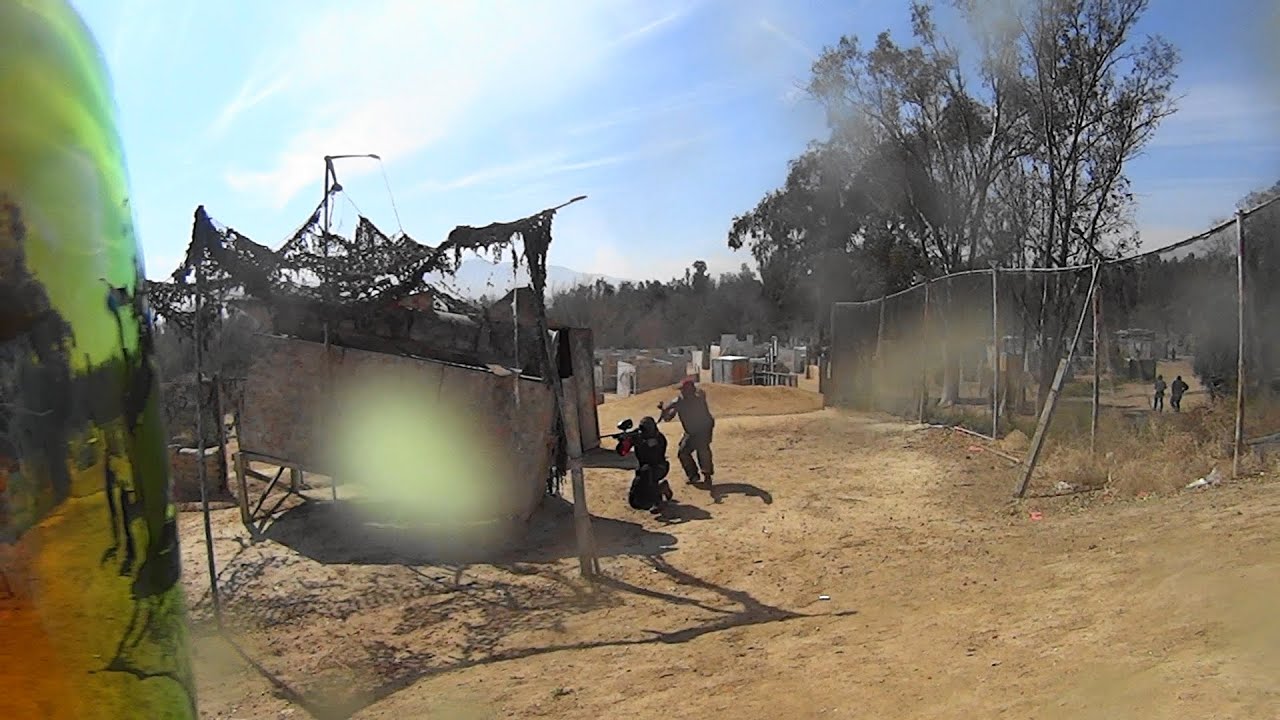 Paintball - Iraq - Red vs Blue - Hard Right Push - YouTube
