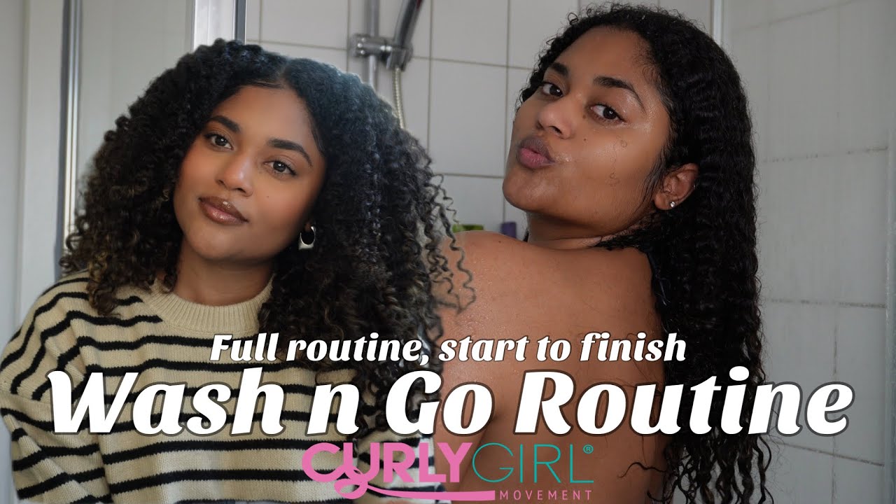 MY SIMPLE WASH N GO ROUTINE FOR DEFINED CURLS | Debby Clementina - YouTube
