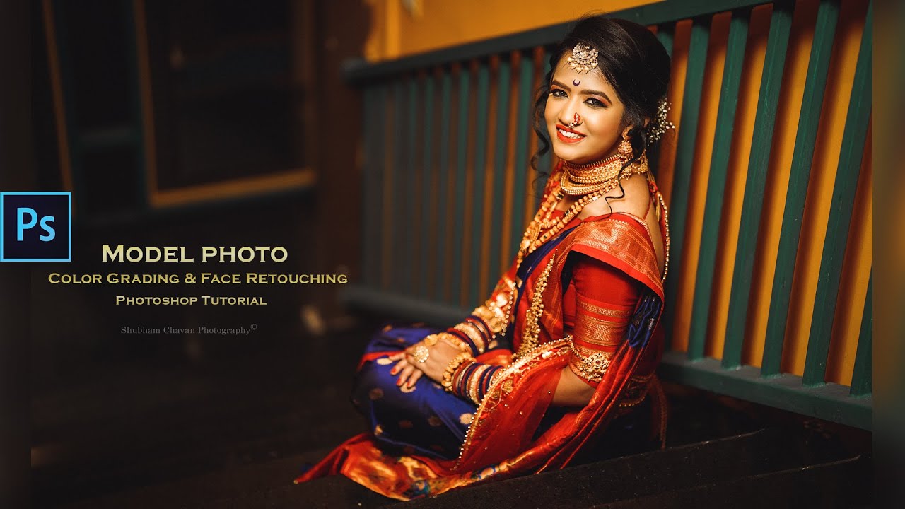 Model Photo Color Grading & Face Retouching Step by Step l Photoshop ...