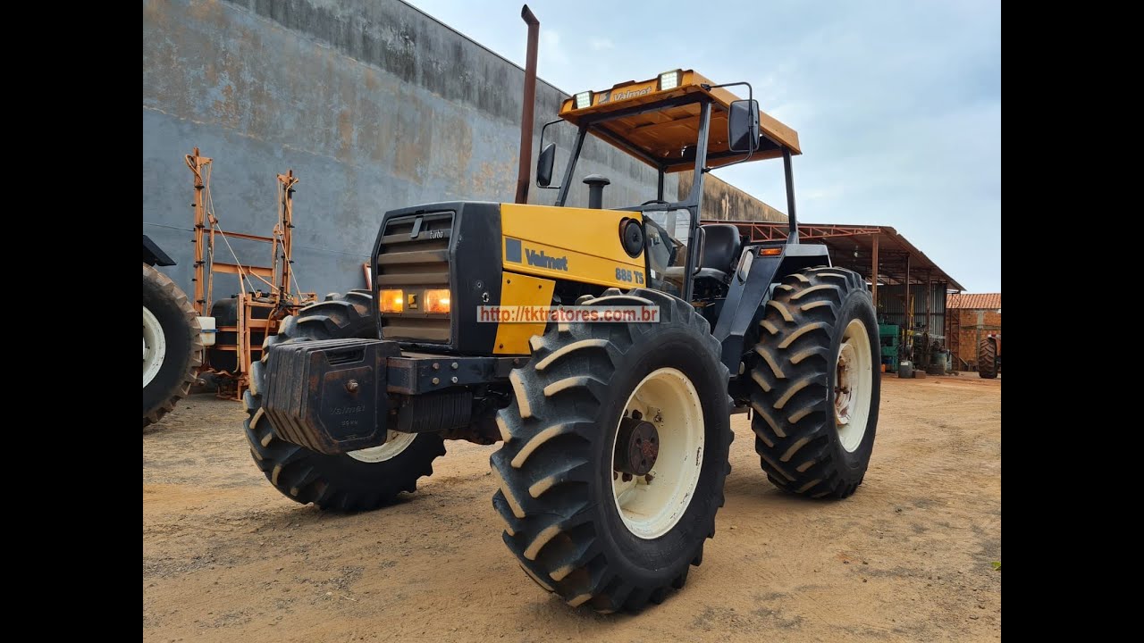 (VENDIDO)TRATOR VALMET 885 TS 4X4 ANO 97 - TRABALHANDO - TK TRATORES ...
