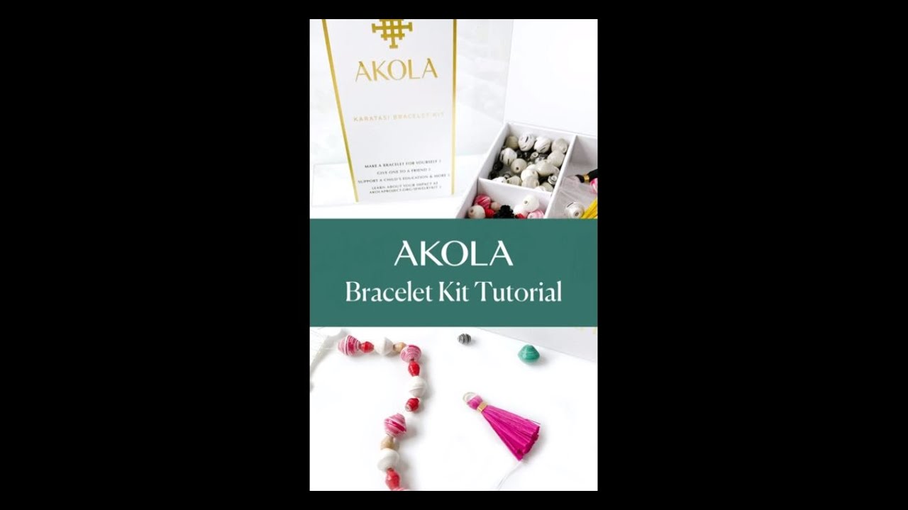 Akola DIY Bracelet Kit Demonstration - YouTube