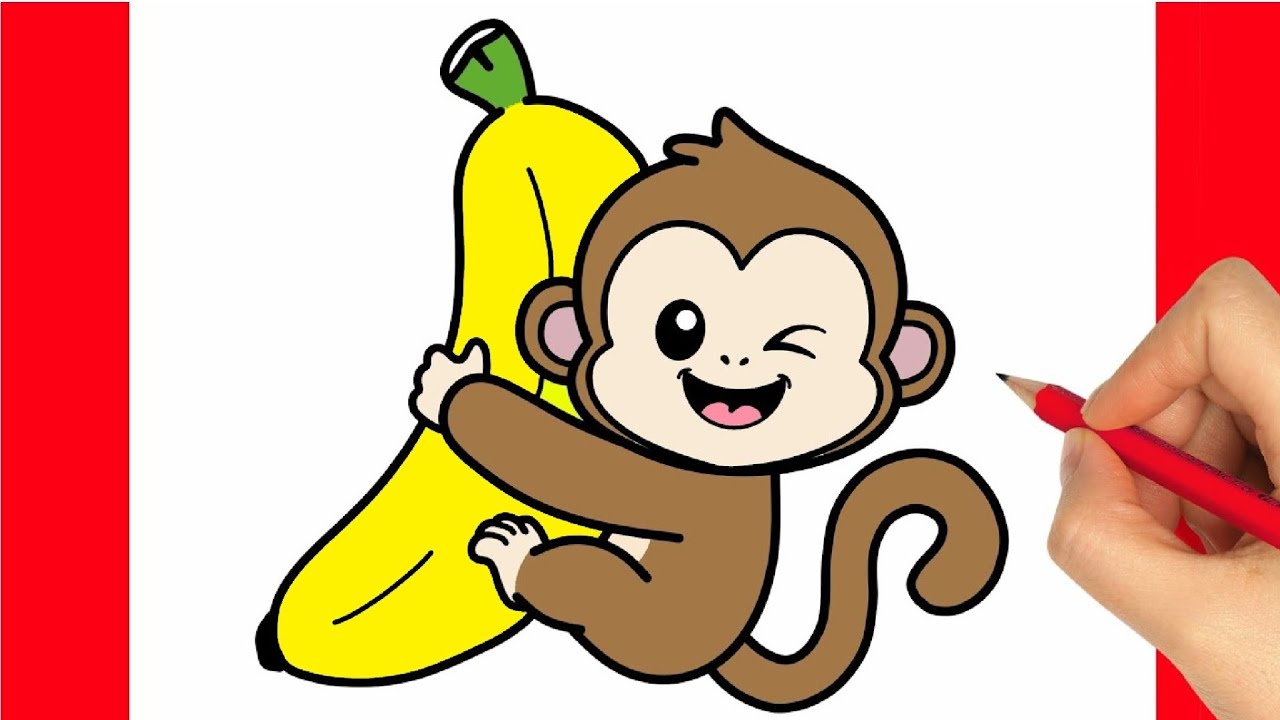 HOW TO DRAW A MONKEY EASY - YouTube