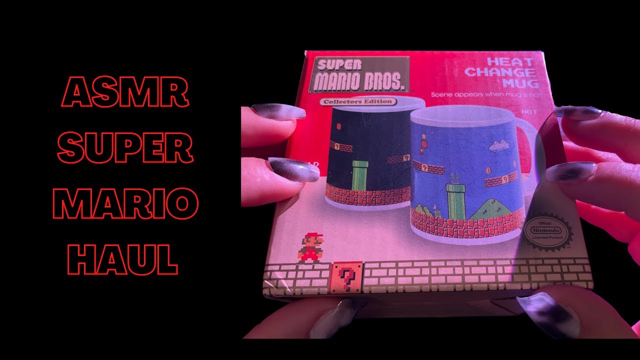 ASMR| Super Mario Haul | Tapping & Crinkles | No Talking - YouTube