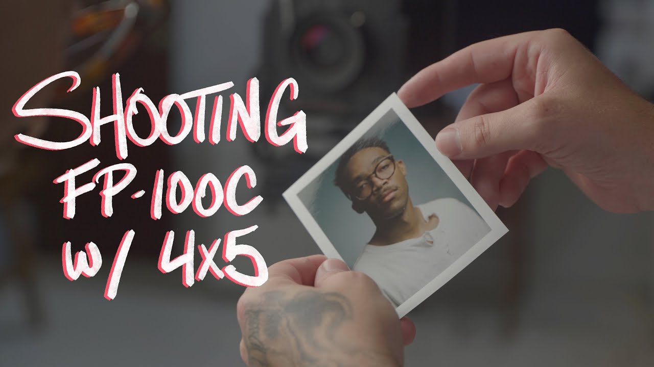 in the studio with FP-100C & a 4x5 camera | FILM GIVEAWAY! - YouTube