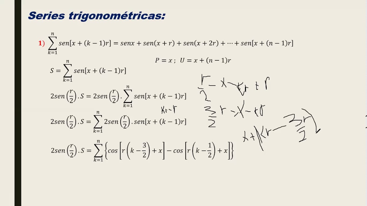 Transformaciones trigo. y series trigo. | Demostración de la identidad ...