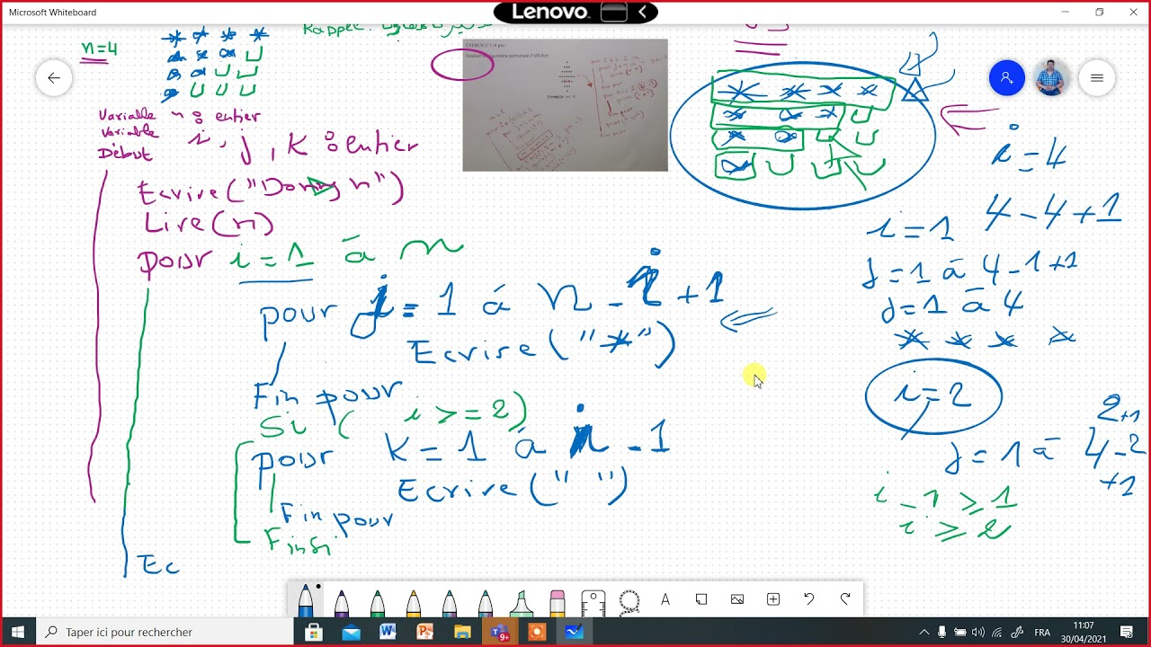 #4 algorithme pour tracer des triangle خوارزميات إنشاء المتلثات - YouTube