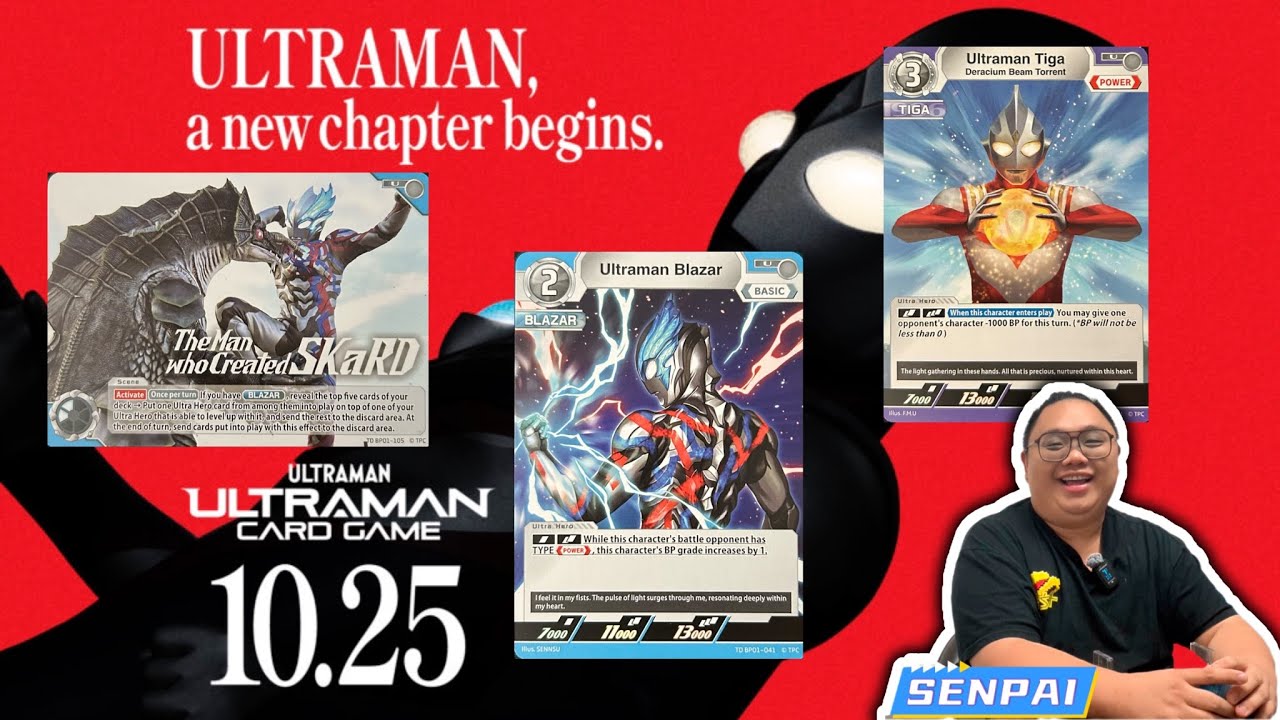 【ULTRAMAN CARD GAME】【奧特曼】【超人力霸王】 10月令人期待的產品！快讓你上手教學！ - YouTube