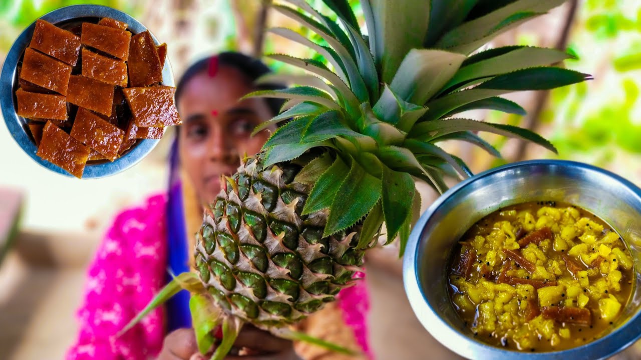New Pineapple Recipe In Village Style | Village Ranna Ghor - YouTube