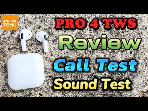 Pro 4 TWS wireless Bluetooth Earphones review - YouTube