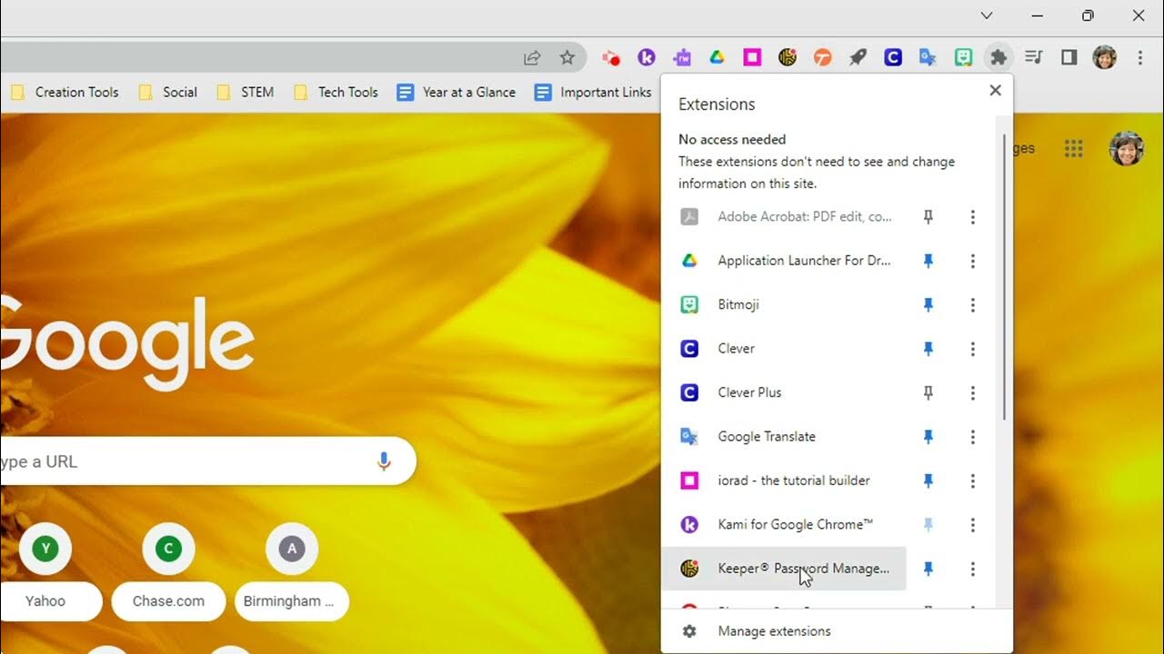 Managing Your Google Chrome Extensions - YouTube