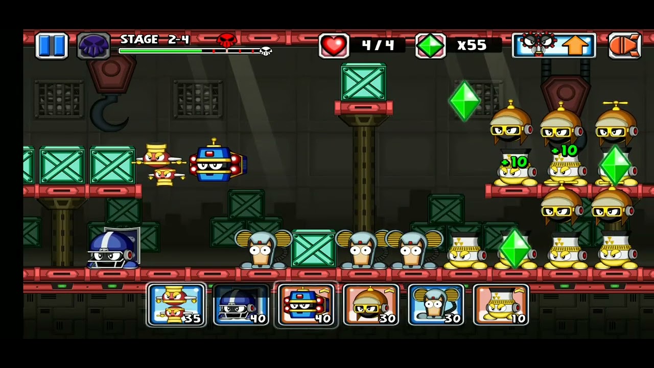 Tiny defense mini robot wars 2 2-4 - YouTube